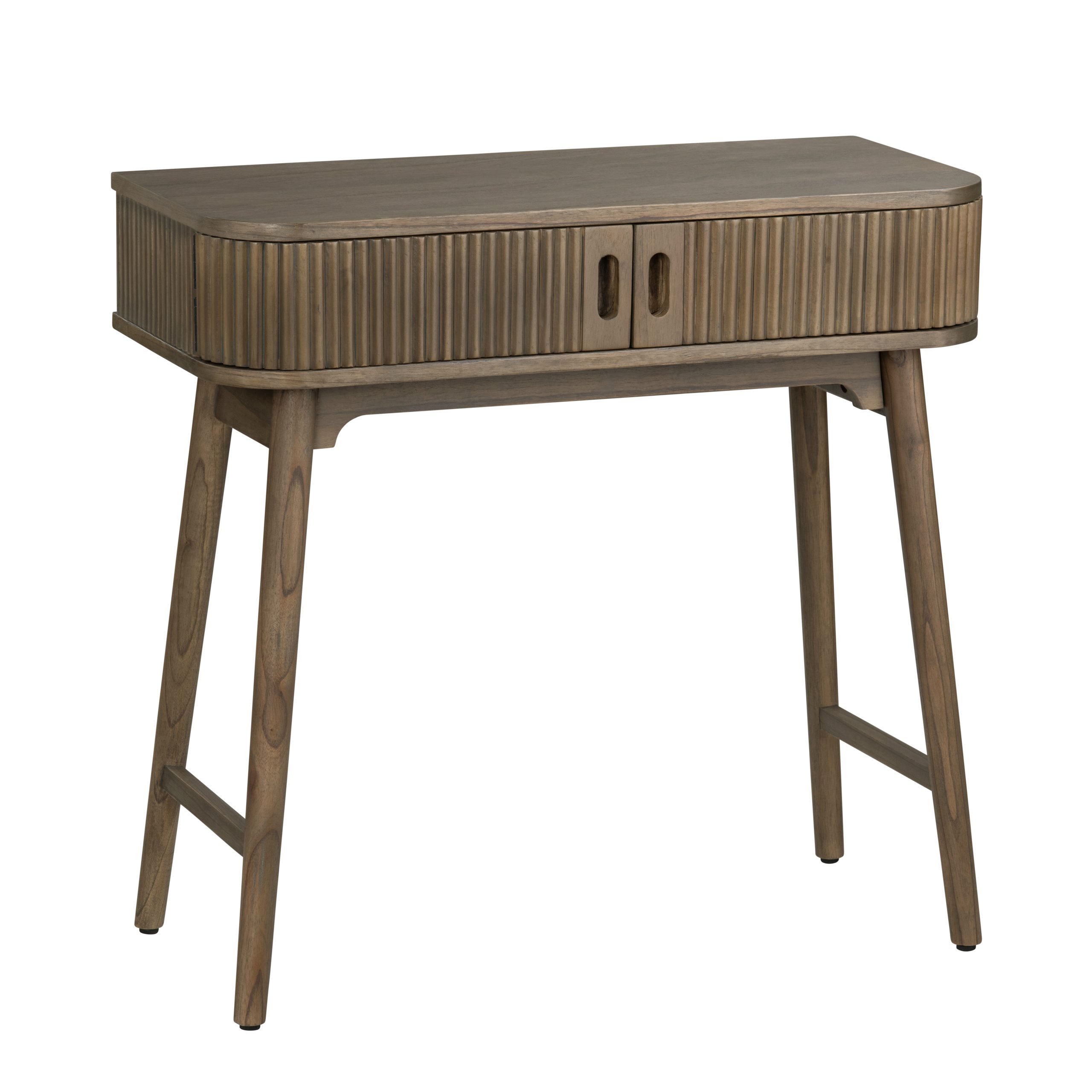 Crestview Chaplin 2 Door Brown Writing Desk - Care Free Home Furnishings